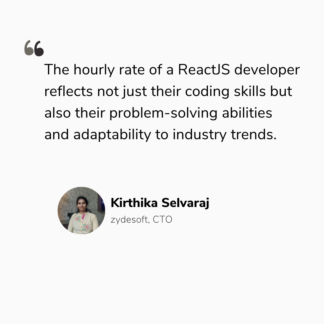 ReactJS Developers Hourly Rate in 2025: Know Cost to Hire
